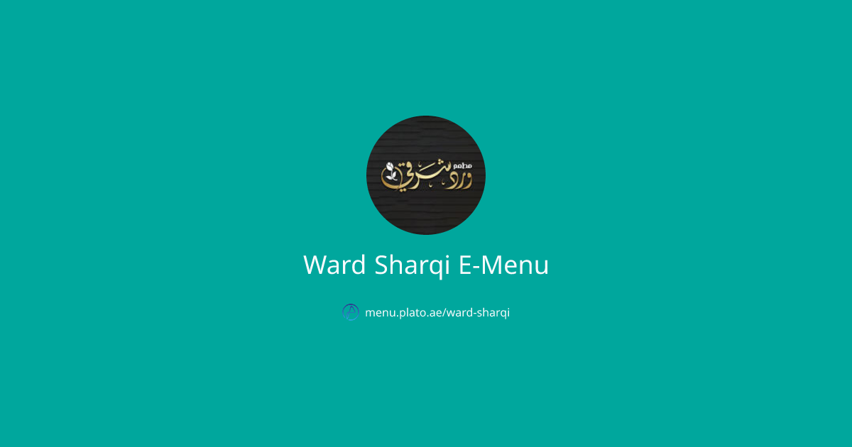 Welcome to Our eMenu | Discover Delicious Dishes | Ward Sharqi E-Menu